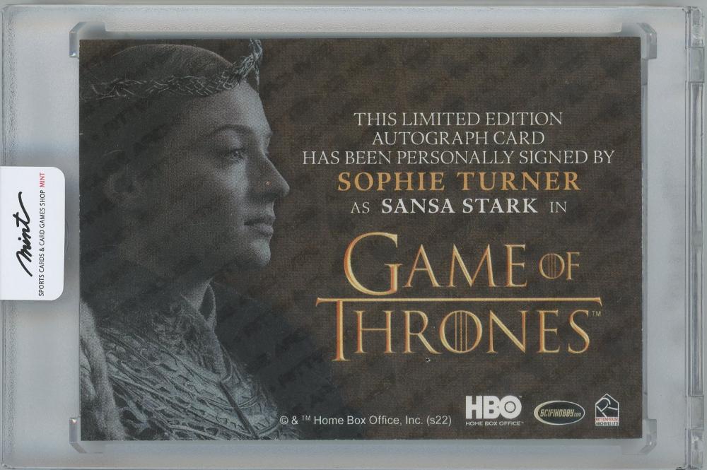 ミントモール / MINT 横浜店 / 2023 RITTENHOUSE Game of Thrones Art and Images Gold Autographs / SOPHIE ...