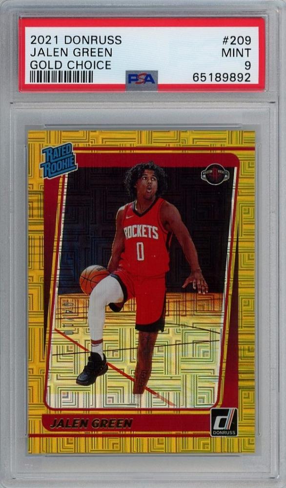 ミントモール / MINT 千葉店 / 2021-22 Panini Donruss Jalen Green Choice Gold RC #209 (PSA 9 MINT) 04/10