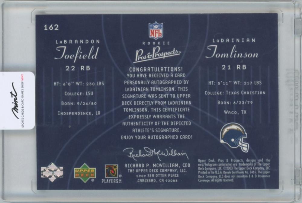 ミントモール / MINT 横浜店 / 2003 UPPER DECK Pros and Prospects #162 / LaBRANDON ...