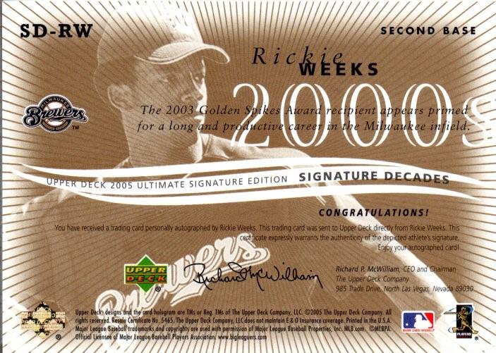 ミントモール / MINT 梅田店 / 2005 UPPER DECK Ultimate Signatures Edition Rickie ...