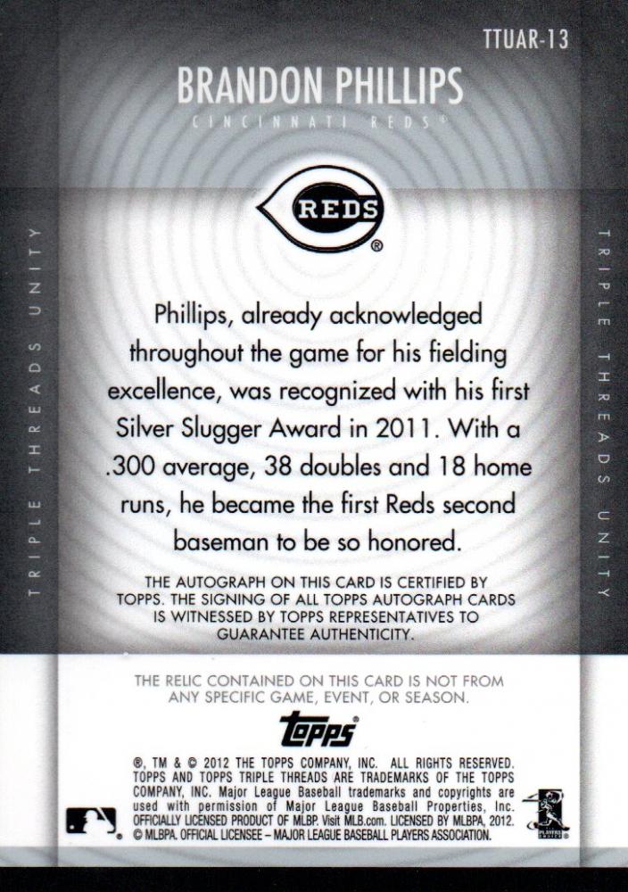 ミントモール / MINT 梅田店 / 2012 TOPPS Triple Threads Brandon Phillips ...