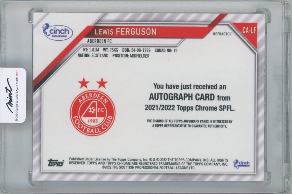 ミントモール / MINT 横浜店 / 2021-22 TOPPS Chrome Scottish Cinch Premiership ...