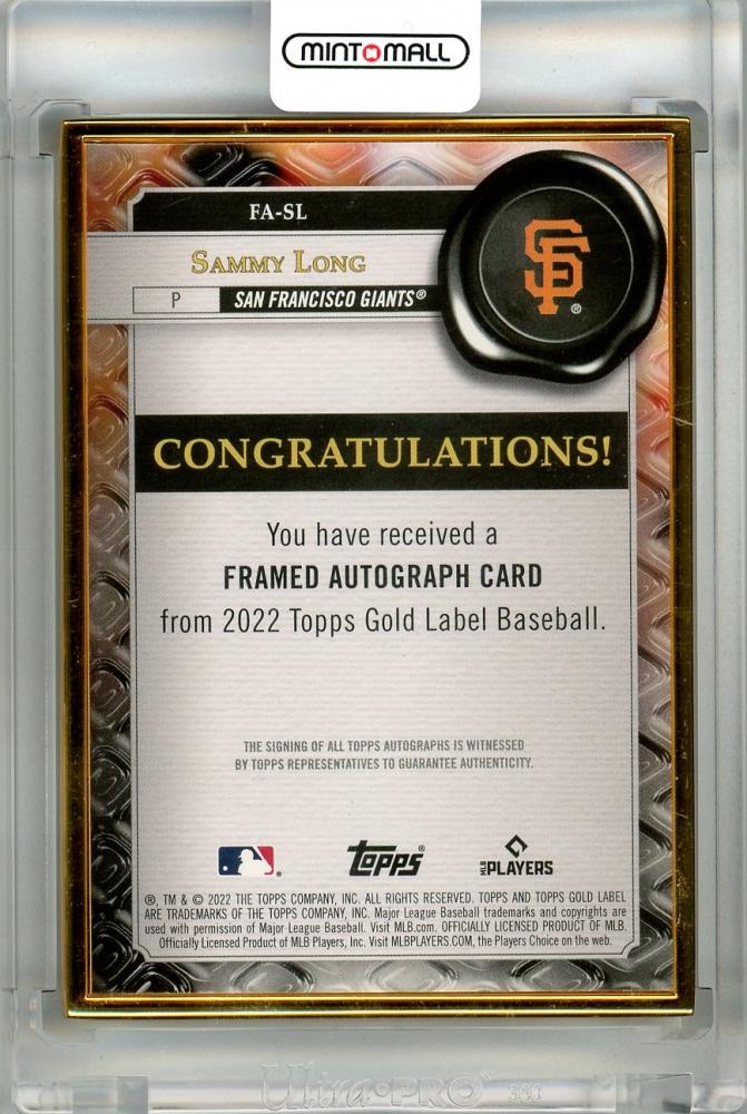 ミントモール / MINT 浦和店 / 2022 Topps Gold Label San Francisco Giants Sammy ...