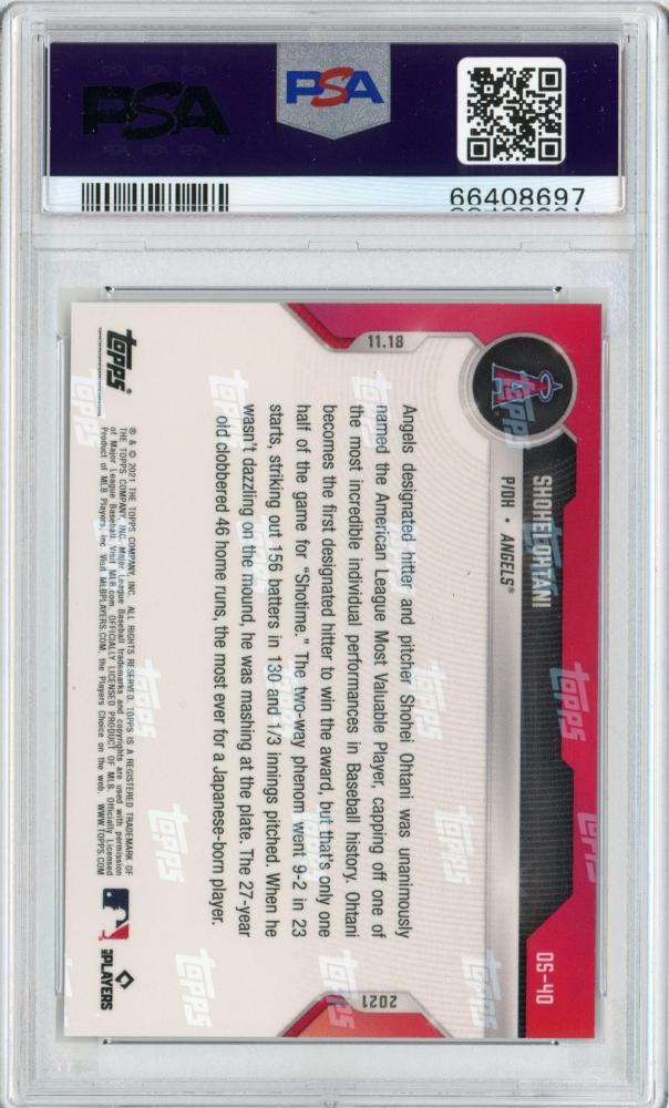ミントモール / MINT 仙台店 / 2021 Topps Now 大谷翔平 OS-40 PSA10