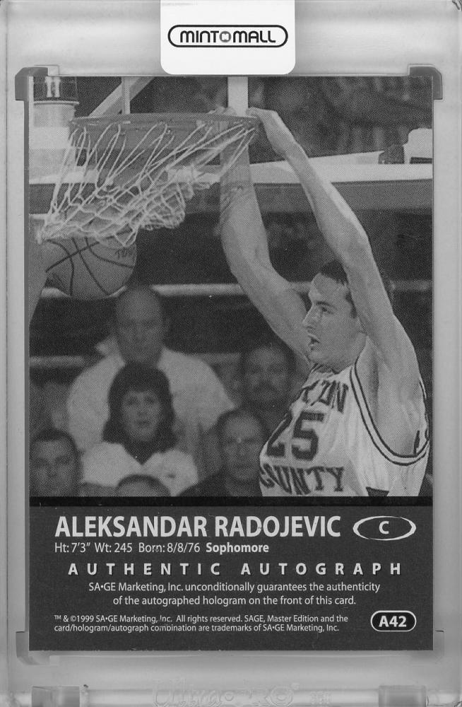 ミントモール / MINT 浦和店 / 1999 SAGE Aleksandar Radojevic Autographs 619/999