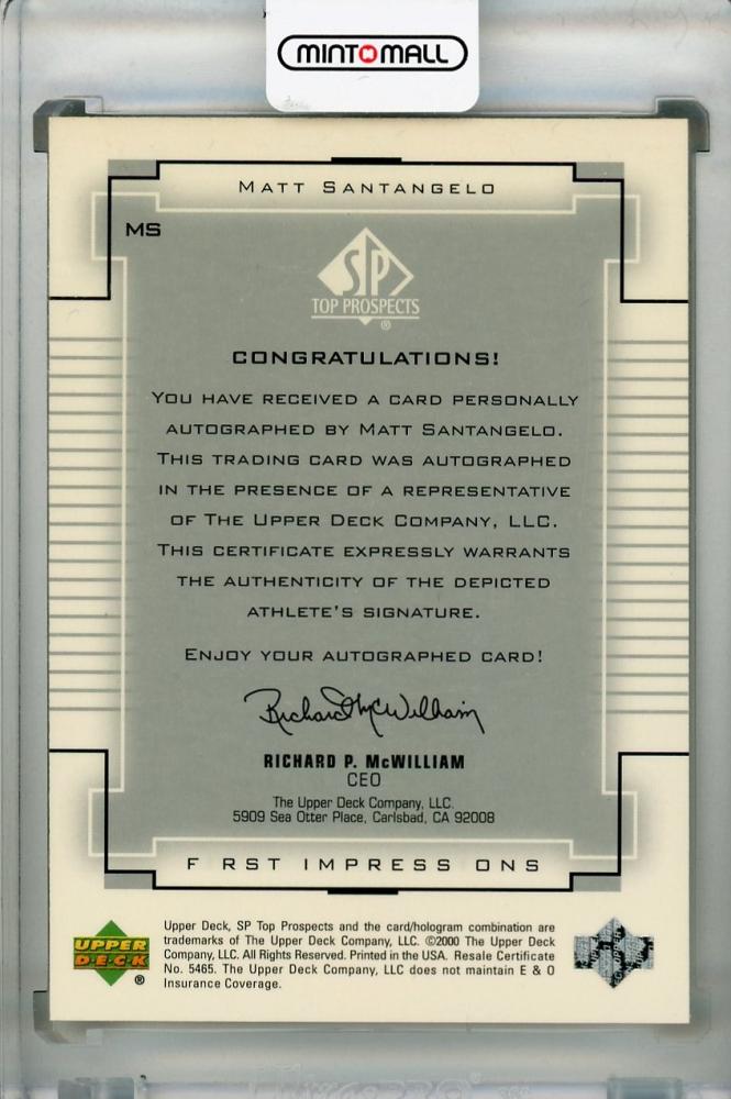 ミントモール / MINT 浦和店 / 2000 SP Top Prospects Matt Santangelo First Impressions