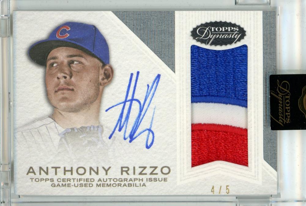 ミントモール / MINT 札幌店 / 2016 TOPPS Dynasty Anthony Rizzo Autograph Patch ...