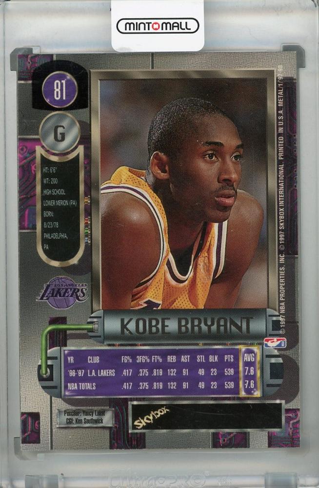 ミントモール / MINT 浦和店 / 1997-98 SkyBox Metal Universe Los Angeles Lakers Kobe Bryant #81