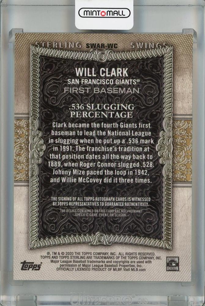 ミントモール / MINT 浦和店 / 2020 Topps Sterling San Francisco Giants Will Clark ...
