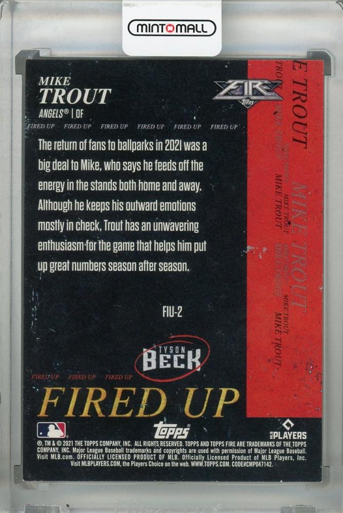 ミントモール / MINT 浦和店 / 2021 Topps Fire Los Angeles Angels Mike Trout Fired ...