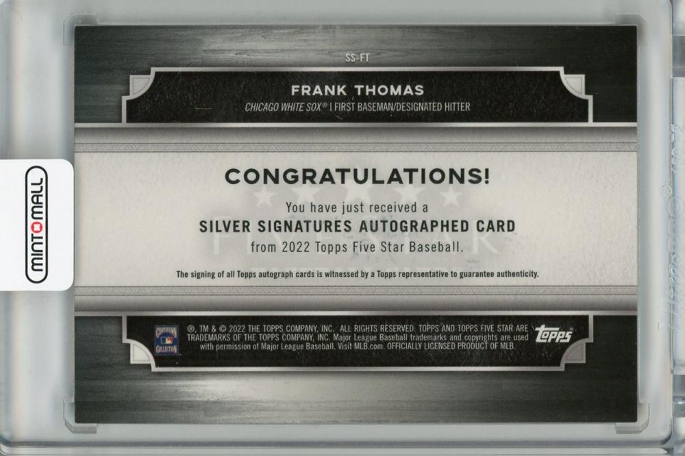 ミントモール / MINT 浦和店 / 2022 Topps Five Star Chicago White Sox Frank Thomas ...