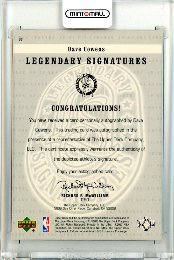 ミントモール / MINT 仙台店 / 2000 Upper Deck Century Legends Dave Cowens ...