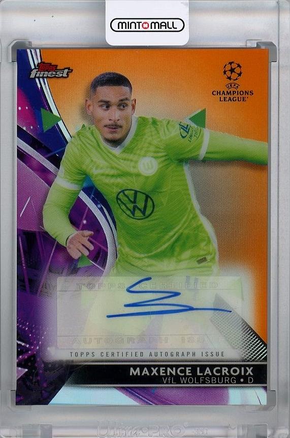 ミントモール / MINT 千葉店 / 2021-22 Topps Finest UEFA Champions League Maxence Lacroix Autographs Orange ...