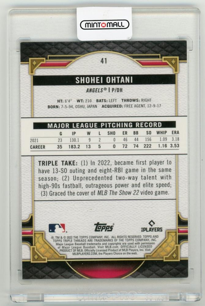 ミントモール / MINT LAB TOKYO店 / 2022 Topps Triple Threads #41 Amber Shohei ...