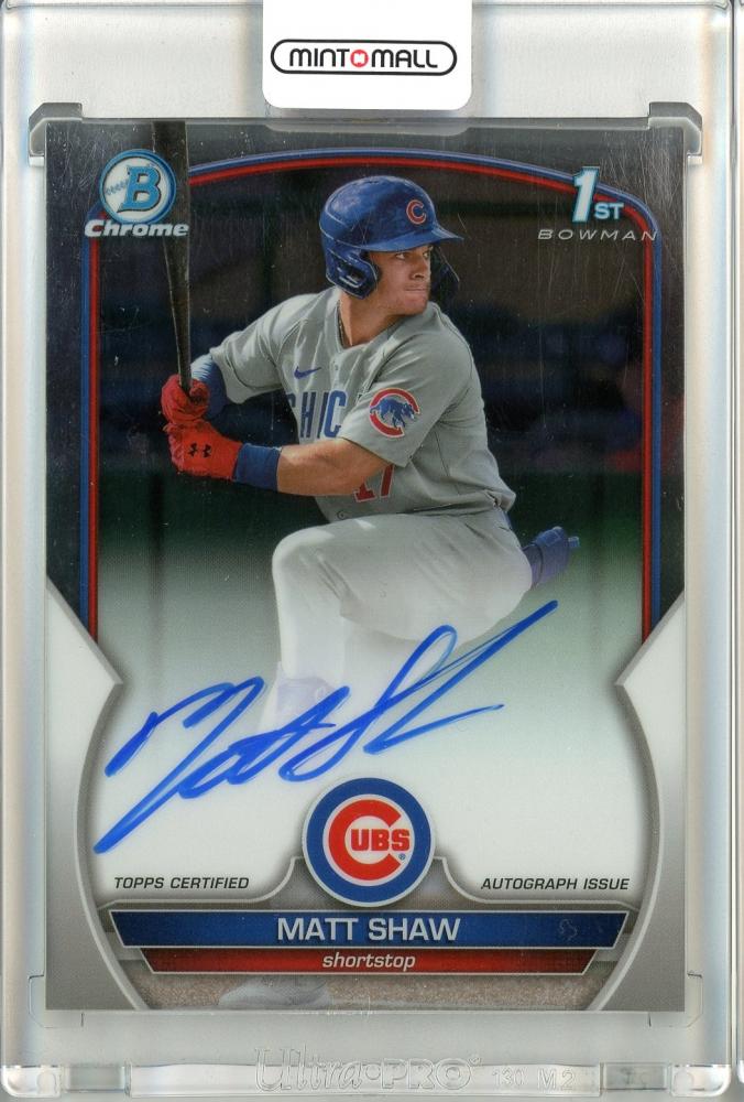 ミントモール / MINT 池袋店 / 2023 Bowman Chrome Draft Chicago Cubs Matt Shaw ...