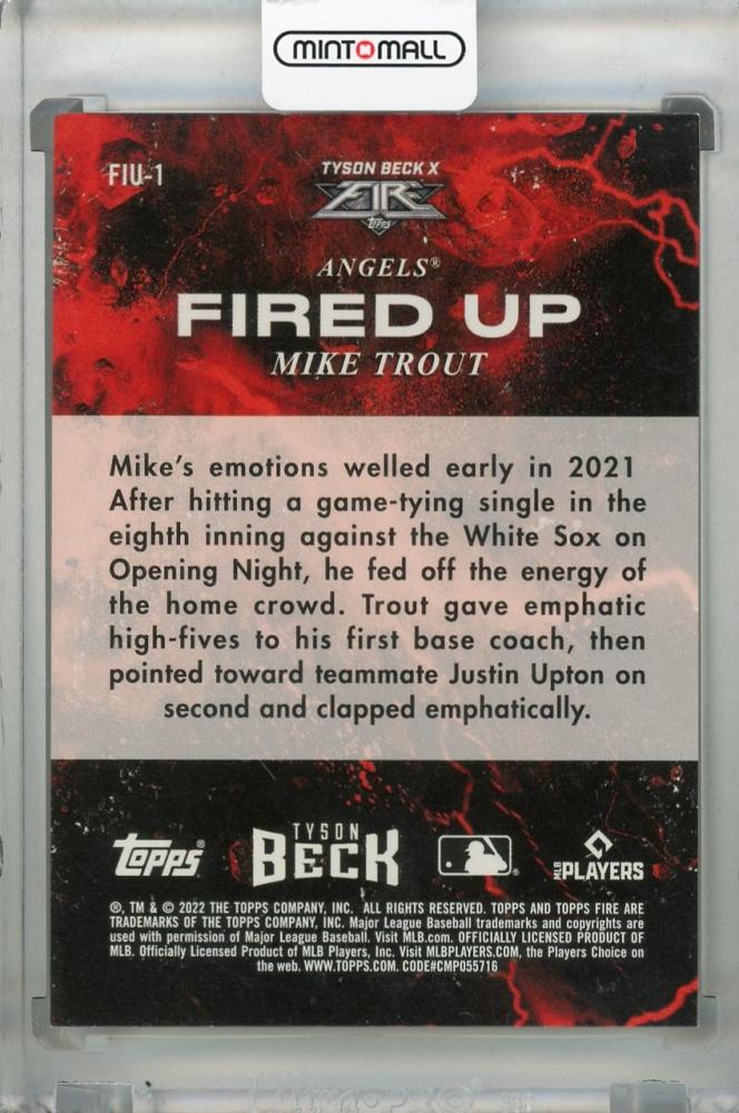 ミントモール / MINT 浦和店 / 2022 Topps Fire Los Angeles Angels Mike Trout Fired ...