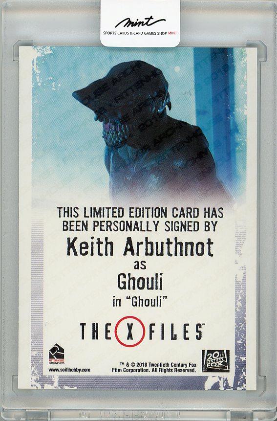 ミントモール / MINT 梅田店 / 2018 RITTENHOUSE The X Files Season 10 & 11 Keith Arbuthnot (As Ghouli in ...