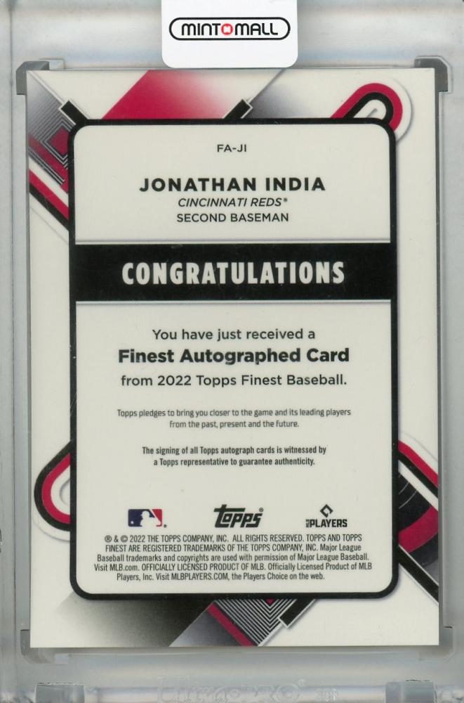 ミントモール / MINT 浦和店 / 2022 Topps Finest Cincinnati Reds Jonathan India ...