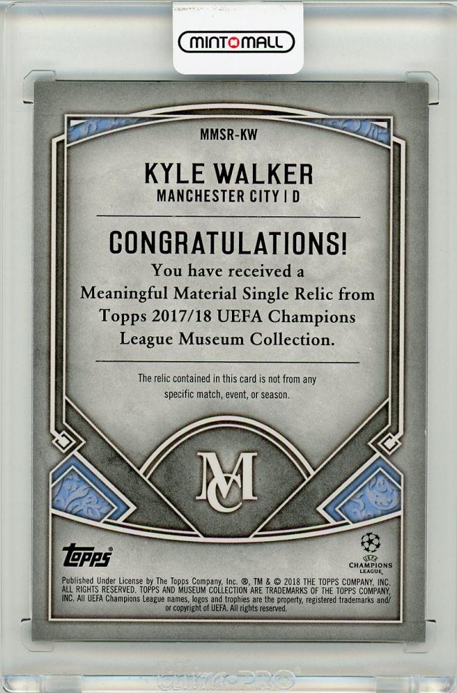 ミントモール / MINT 渋谷店 / 2017‐18 TOPPS MUSEUM COLLECTION Kyle Walker Jersey ...