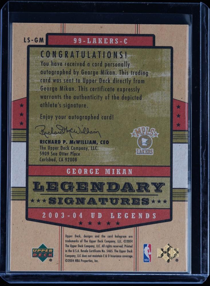ミントモール / MINT VAULT店 (MSV委託品通販) / 2003-04 Upper Deck Legends #GM George ...