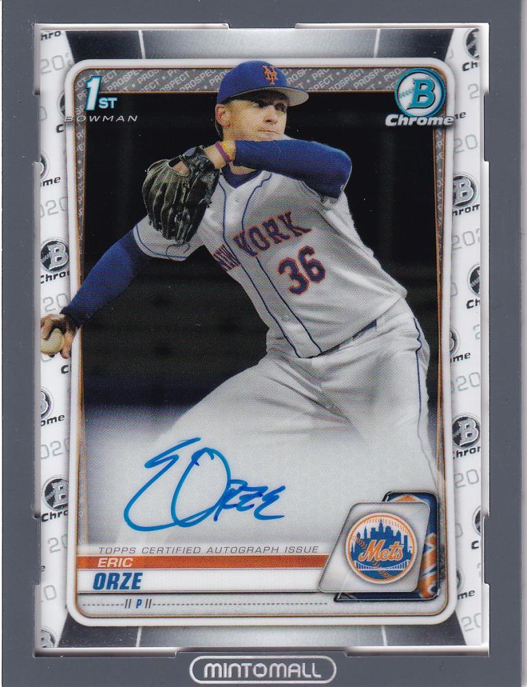ミントモール / MINT 池袋店 / 2020 Bowman Draft Baseball New York Mets Eric Orze ...