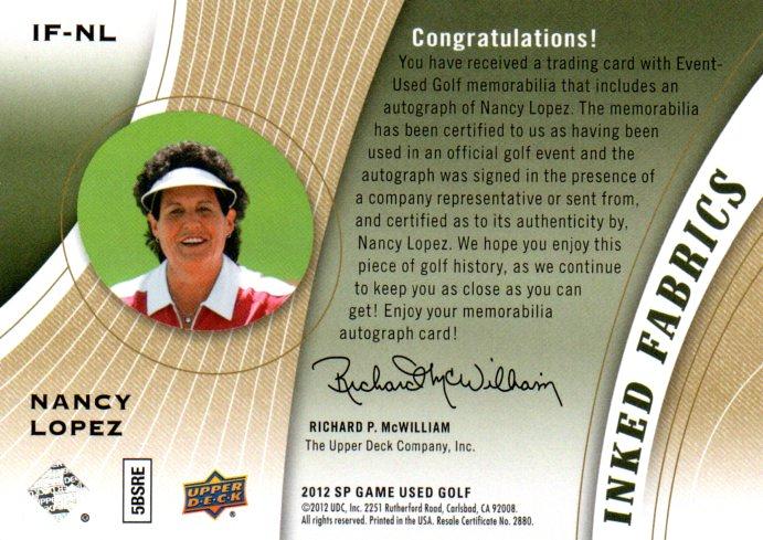 ミントモール / MINT 梅田店 / 2012 UPPER DECK SP Game Used Golf Nancy Lopez ...