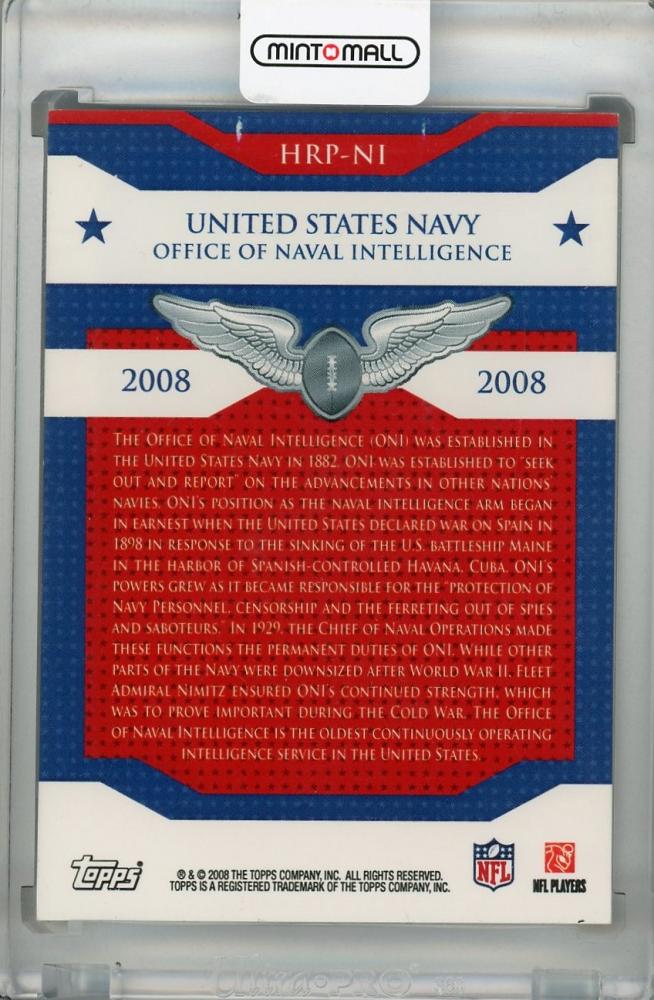 ミントモール / MINT 浦和店 / 2008 Topps Naval Intelligence Honor Roll Relic Patches