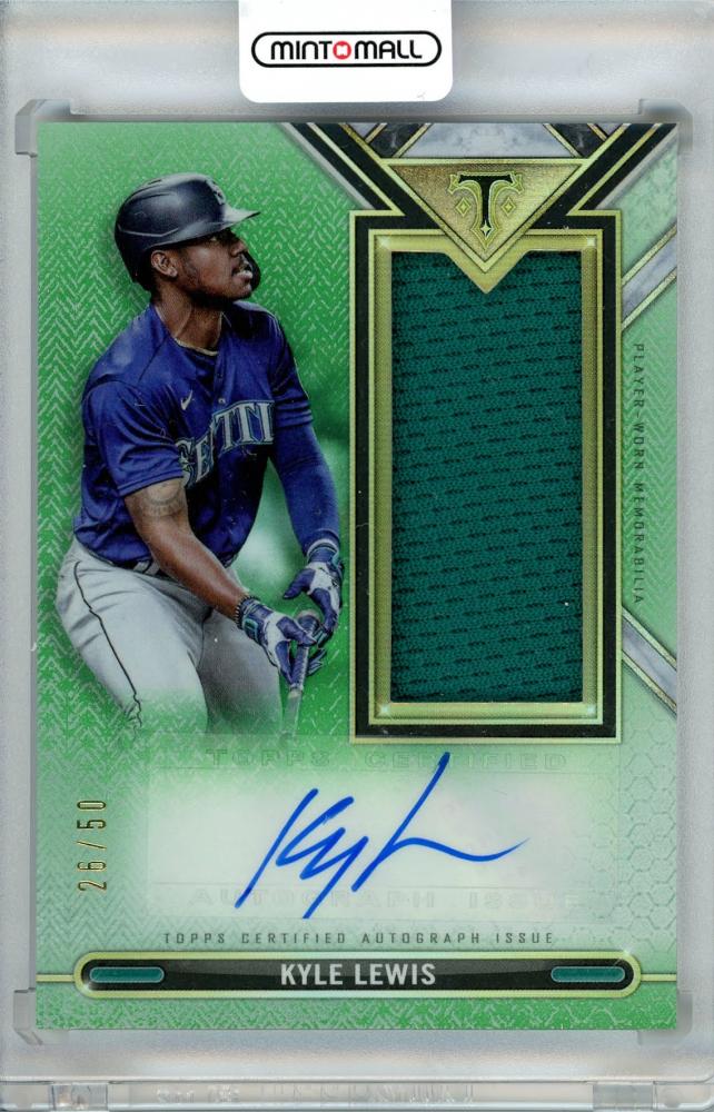 ミントモール / MINT 札幌店 / 2021 TOPPS Triple Threads Kyle Lewis Single Jumbo Relics Autograph Emerald ...