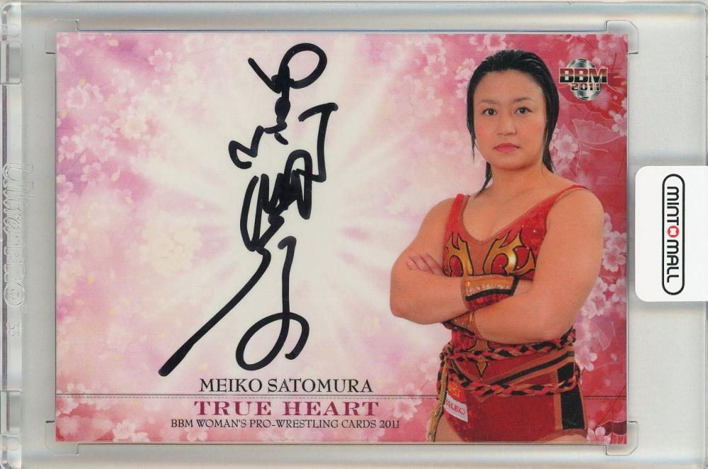 ミントモール / MINT 新宿店 / 2011 BBM 女子プロレスカード TRUE HEART 直筆サインカード / 里村明衣子 【63/98】