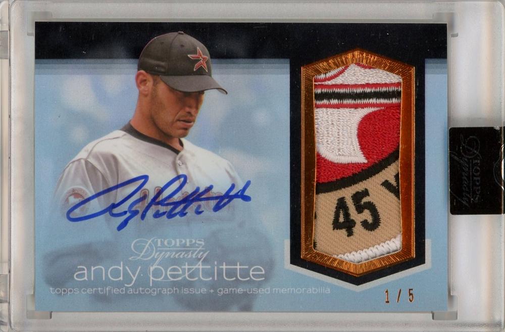 ミントモール / MINT 千葉店 / 2018 Topps Dynasty Andy Pettitte Autograph Patches ...