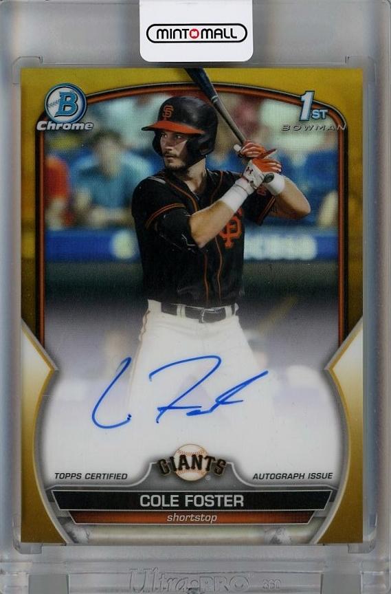 ミントモール / MINT 千葉店 / 2023 Topps Bowman Draft Cole Foster Chrome ...