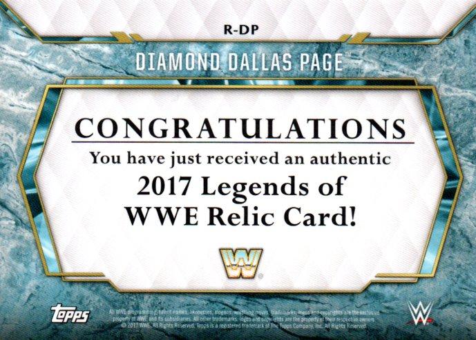 ミントモール / MINT 梅田店 / 2017 TOPPS Legends of WWE Diamond Dallas Page Worn ...