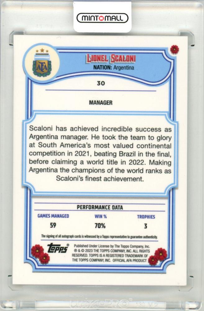 ミントモール / MINT 大丸心斎橋店 / 2023 Topps Argentina Fileteado Autographs #30 ...
