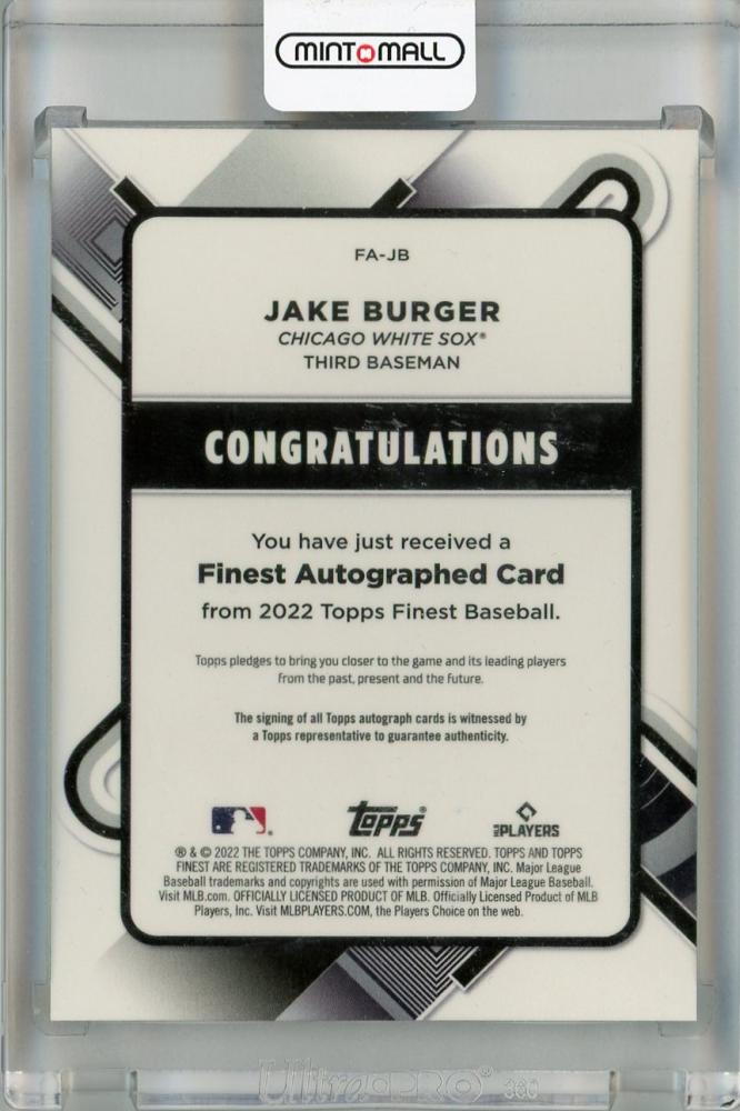 ミントモール / MINT 浦和店 / 2022 Topps Finest Chicago White Sox Jake Burger ...