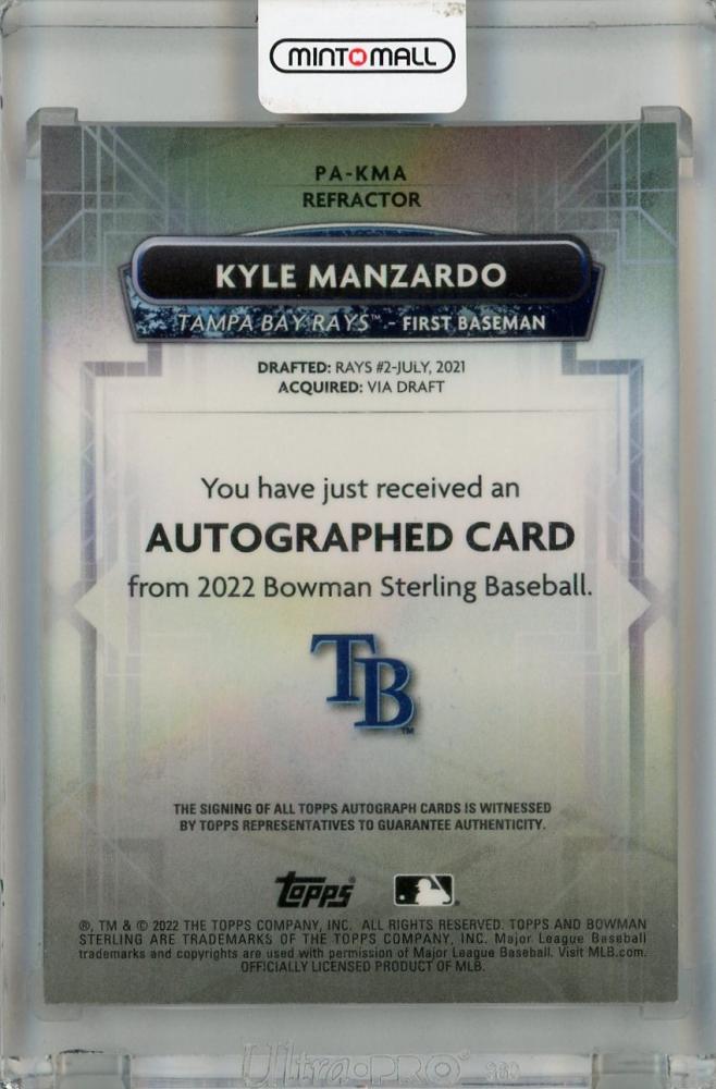 ミントモール / MINT 浦和店 / 2022 Bowman Sterling Tampa Bay Rays Kyle Manzardo ...
