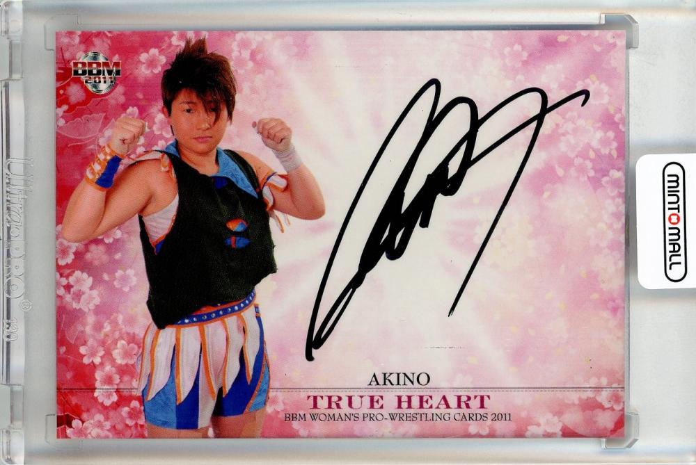 ミントモール / MINT 新宿店 / 2011 BBM 女子プロレスカード TRUE HEART 直筆サインカード / AKINO 【64/99】