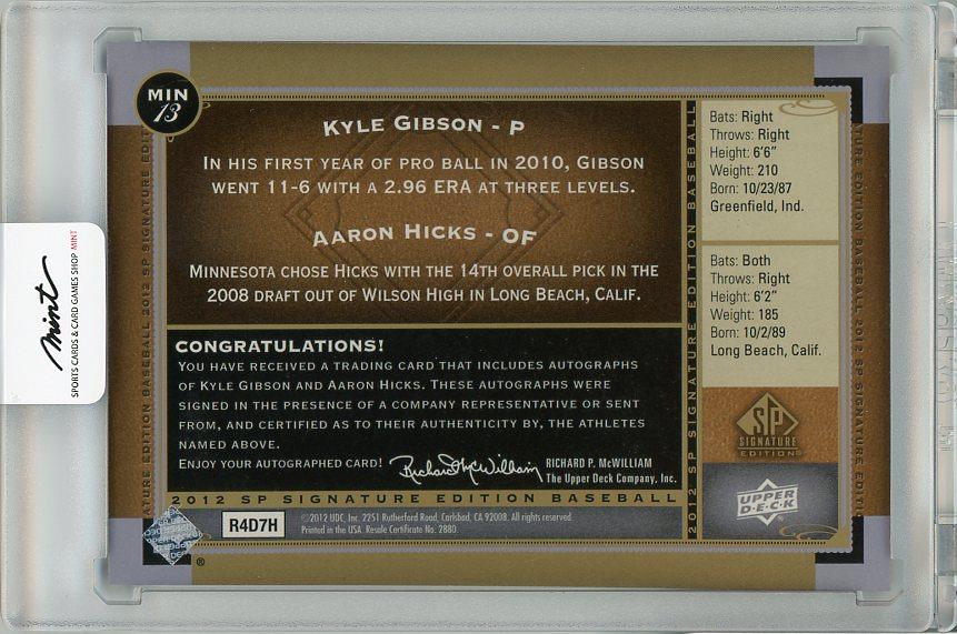 ミントモール / MINT 梅田店 / 2012 UPPER DECK SP Signature Edition Kyle Gibson ...