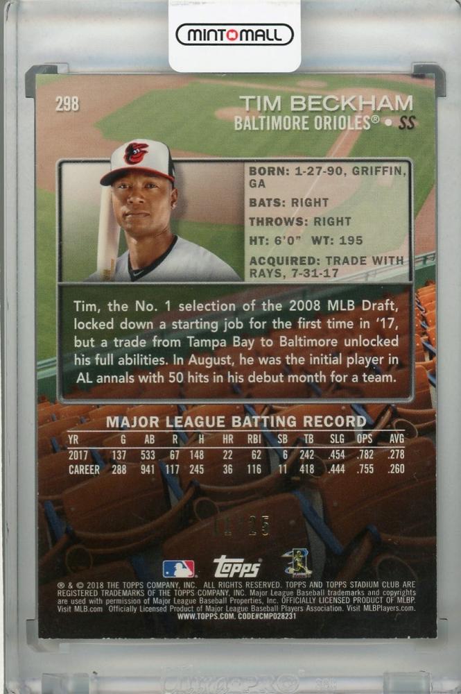ミントモール / MINT 浦和店 / 2018 Topps Stadium Club Baltimore Orioles Tim ...