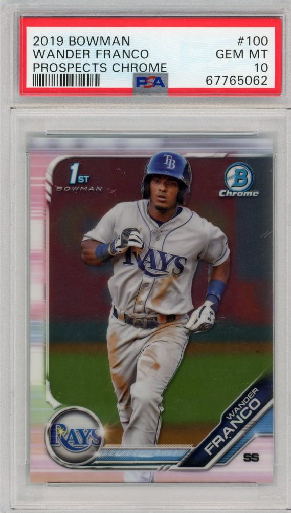 ミントモール / MINT 浦和店 / 2019 Topps Bowman Tampa Bay Rays Wander Franco Base Chrome Prospects (PSA 10)