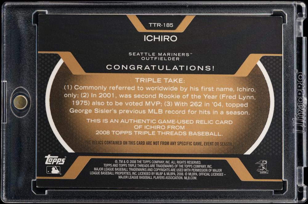 ミントモール / MINT VAULT店 (MSV委託品通販) / 2008 Topps Triple Threads #TTR-185 ...