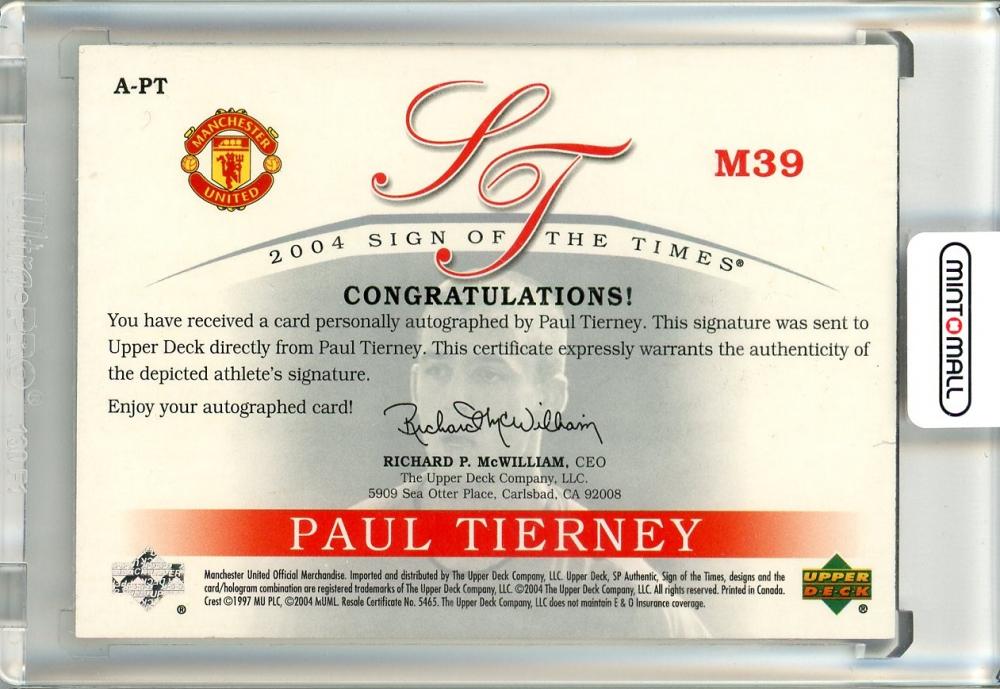 ミントモール / MINT 立川店 / 2004 Upper Deck SP Authentic Manchester United Paul ...