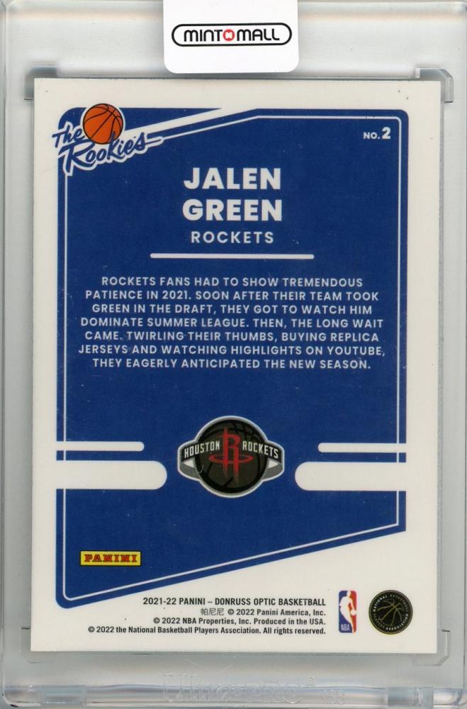 ミントモール / MINT 新宿店 / 2021-22 PANINI Donruss Optic The Rookies #2 Jalen Green Houston Rockets