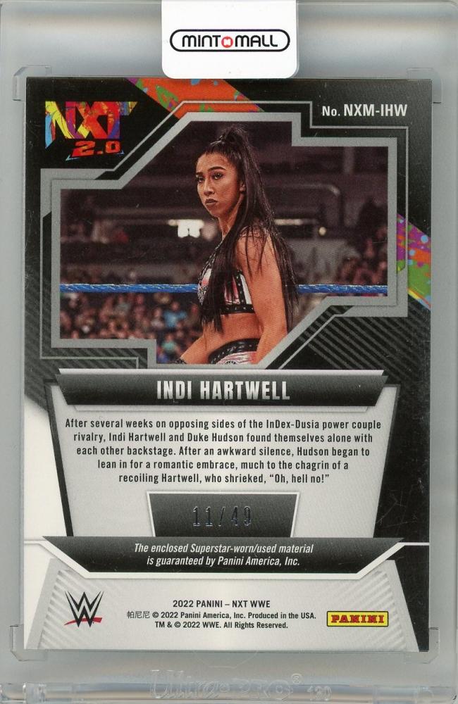 ミントモール / MINT 新宿店 / 2021 TOPPS WWE NXT NXT Memorabilia Blue Indi Hartwell 【11/49】