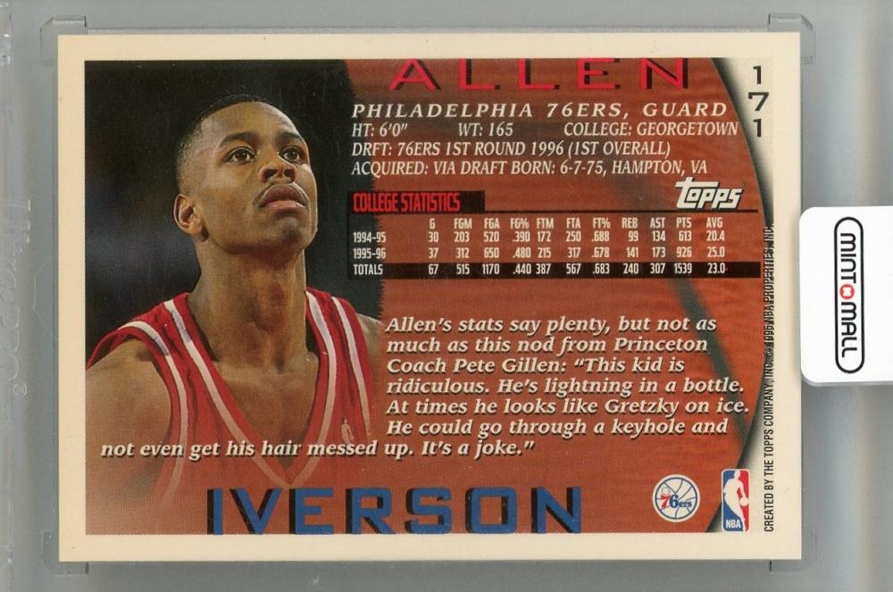 ミントモール / MINT 新宿店 / 1996-97 TOPPS #171 RC Allen Iverson Philadelphia 76ers