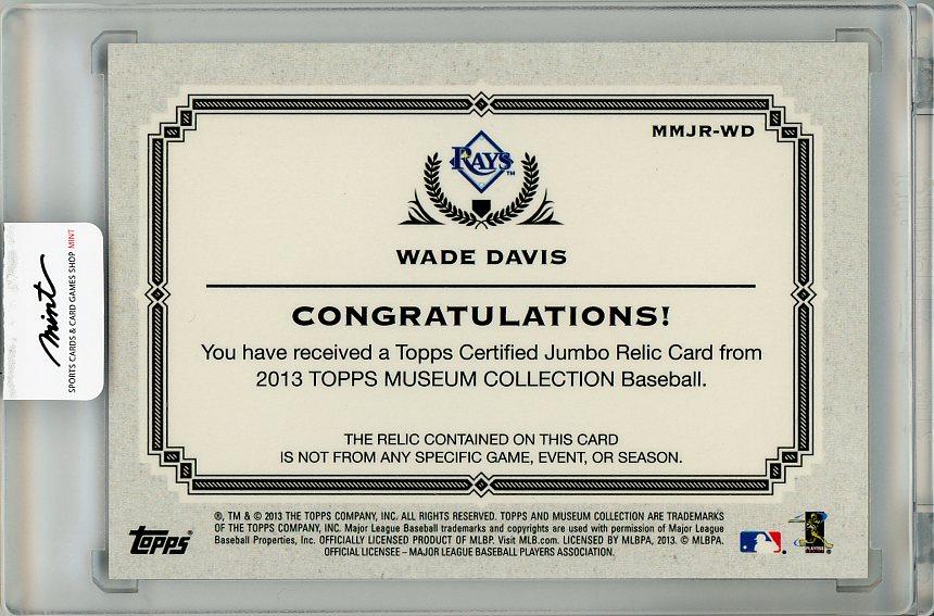 ミントモール / MINT 梅田店 / 2013 TOPPS Museum Collection Wade Davis Game Used ...