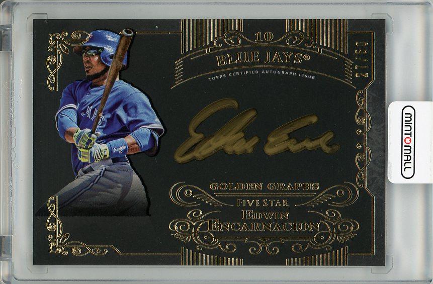 ミントモール / MINT 梅田店 / 【裏面右上角若干白欠けあり】2015 TOPPS Five Star Edwin Encarnacion Autograph 27/50