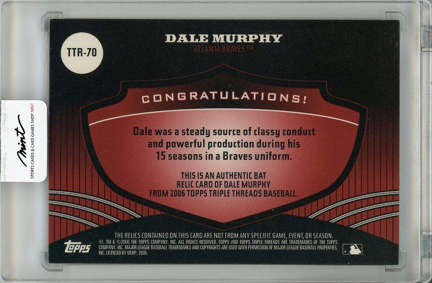 ミントモール / MINT 梅田店 / 2006 TOPPS Triple Threads Dale Murphy Bat Relic 13/18