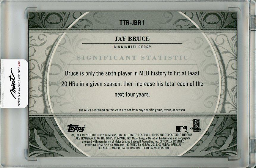 ミントモール / MINT 梅田店 / 2013 TOPPS Triple Threads Jay Bruce Memorabilia 32/ ...