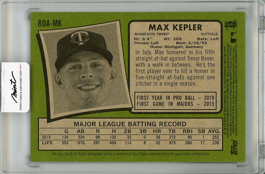 ミントモール / MINT 梅田店 / 2020 TOPPS Heritage Max Kepler Autograph
