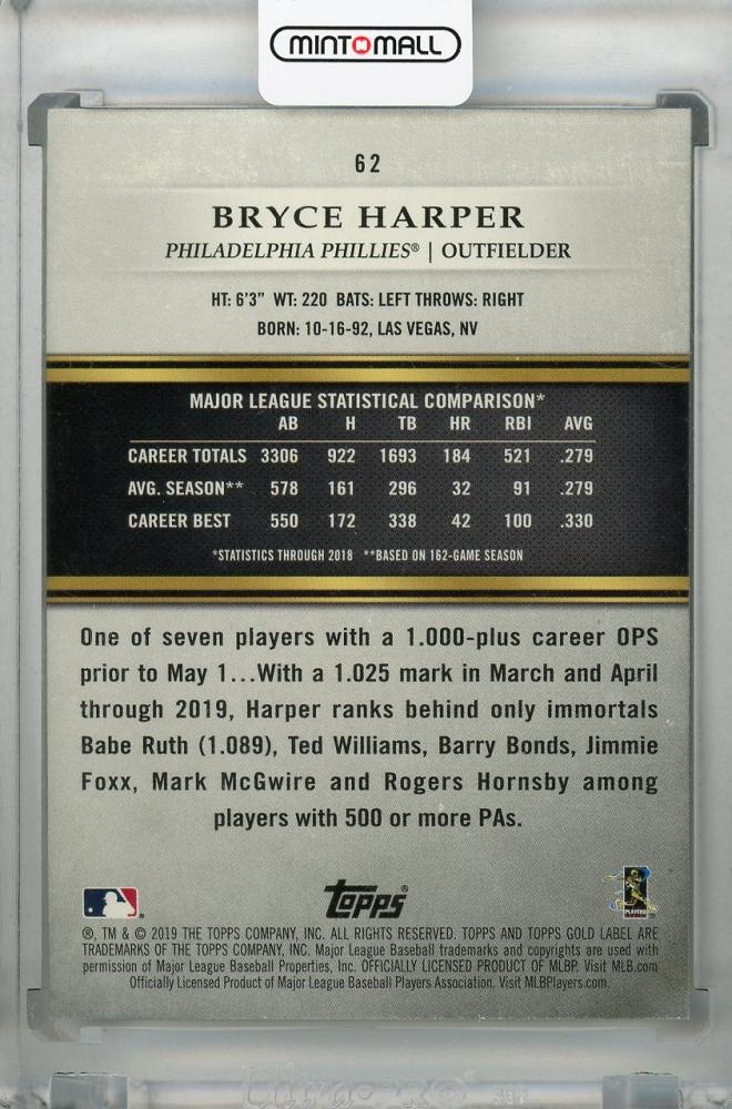 ミントモール / MINT 浦和店 / 2019 Topps Gold Label Philadelphia Phillies Bryce ...